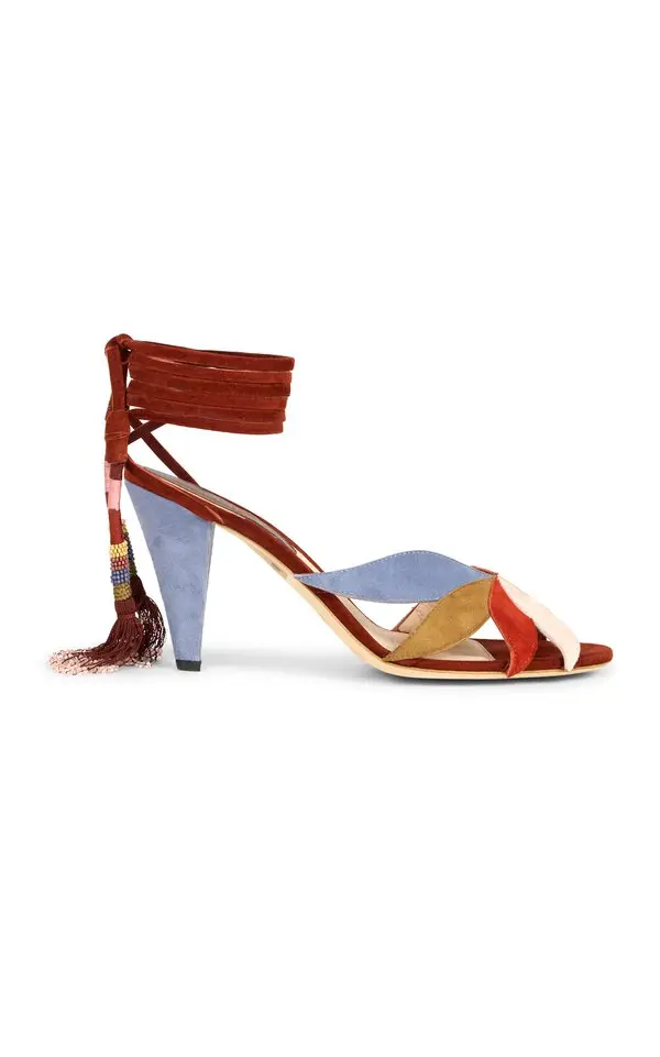 Etro Suede Fondo Sandal