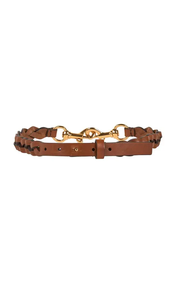 Etro Leather Braided Belt