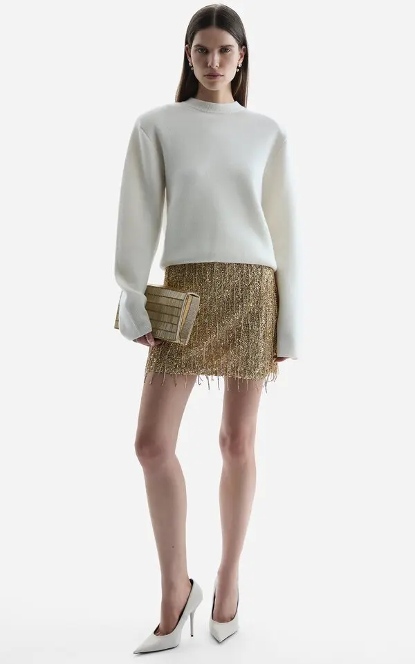 Rachel Gilbert Mist Bell-sleeve Knit Top