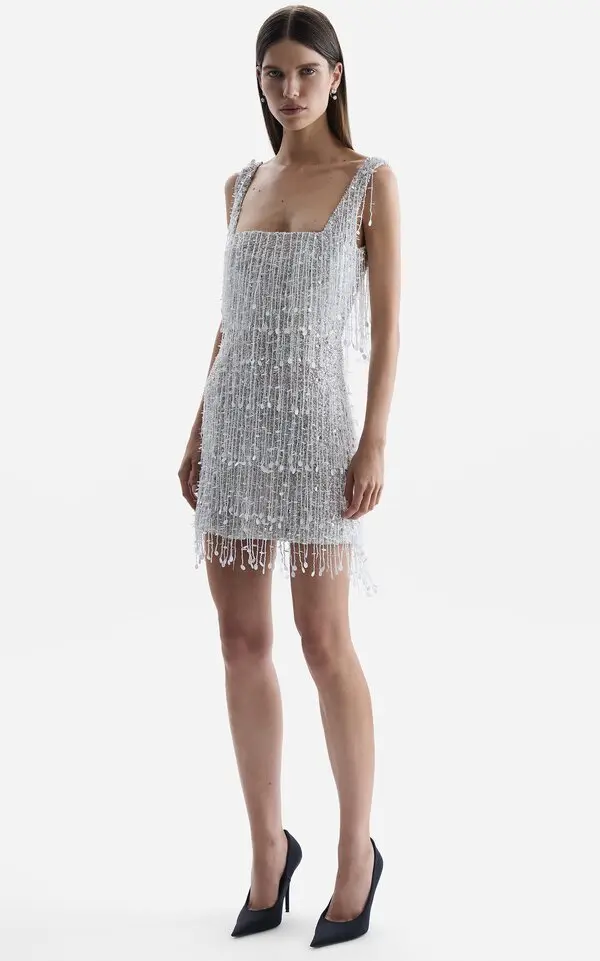 Rachel Gilbert Nala Embellished Mini Dress