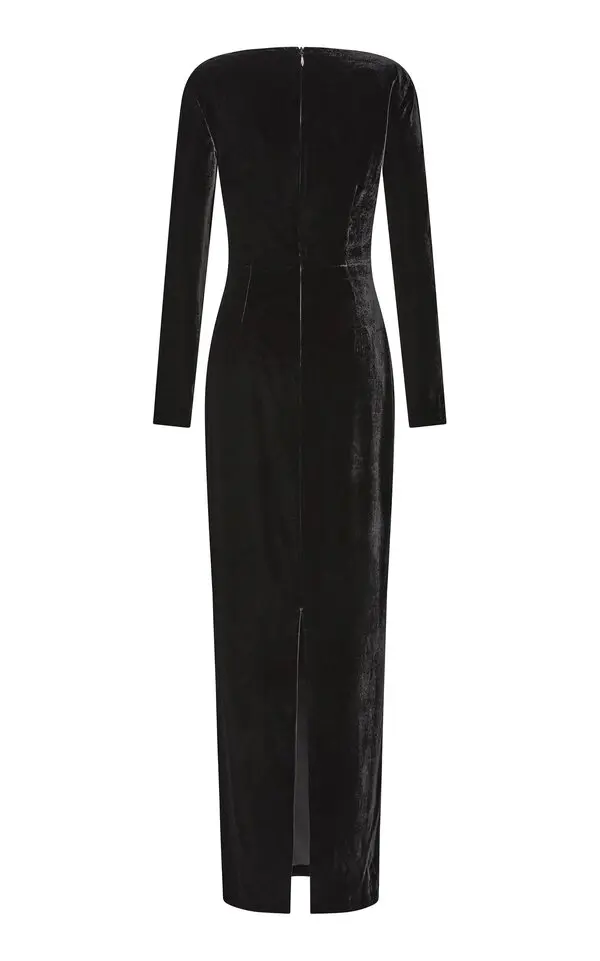 Rachel Gilbert Lyon Silk-blend Column Gown