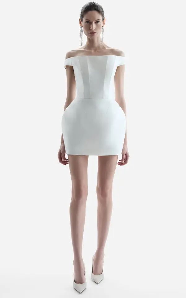 Rachel Gilbert Anice Off-the-shoulder Mini Dress
