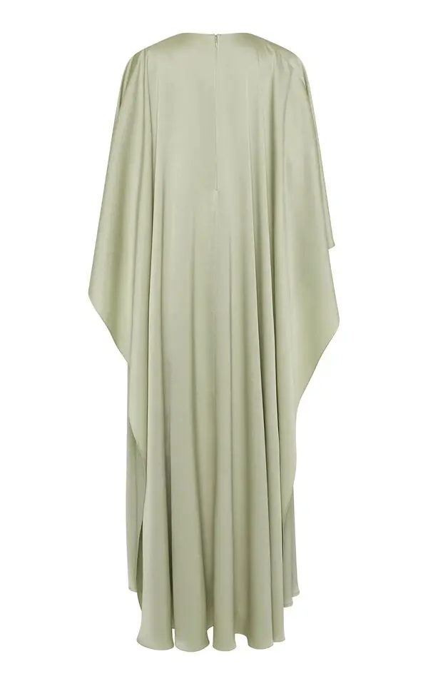 Rachel Gilbert Sorrento Draped Cape Gown