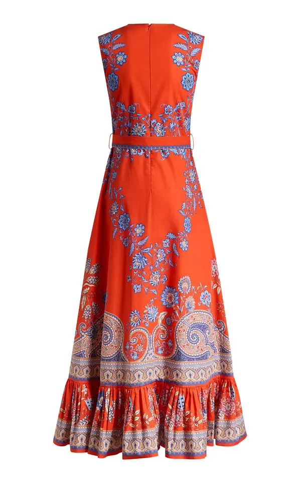 Etro Printed Cotton Maxi Dress