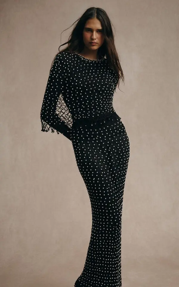 BY MALENE BIRGER Azalea Open-knit Maxi Skirt