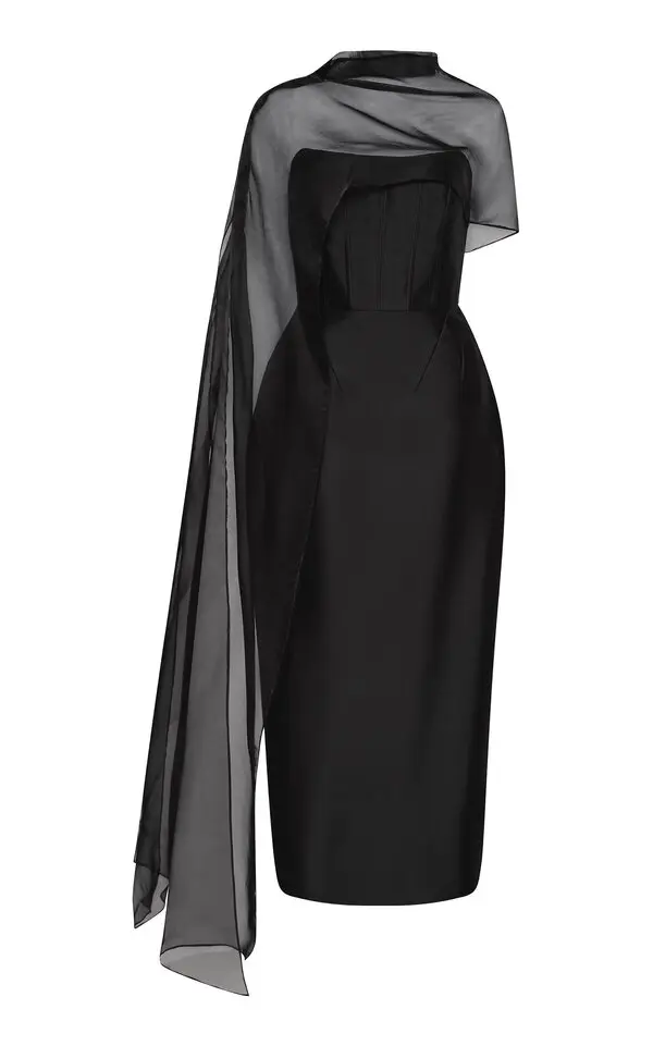 Rachel Gilbert Anice Silk Gown - Black