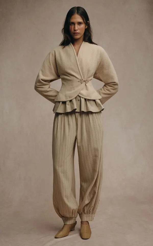 BY MALENE BIRGER Striped High-rise Trousers