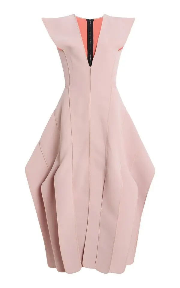 Maticevski Sculpted Midi Dress - Pink