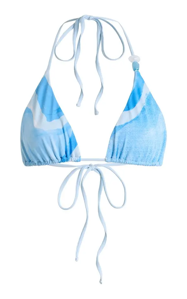 Significant Other Karah Triangle Bikini Top - Blue