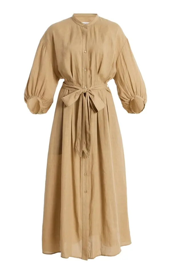 TWP Poet Sleeve Linen Maxi Dress