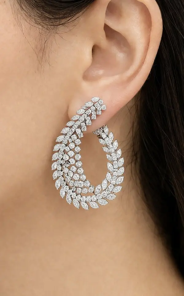 YESSAYAN 18k Gold Orbit Hoop Earrings