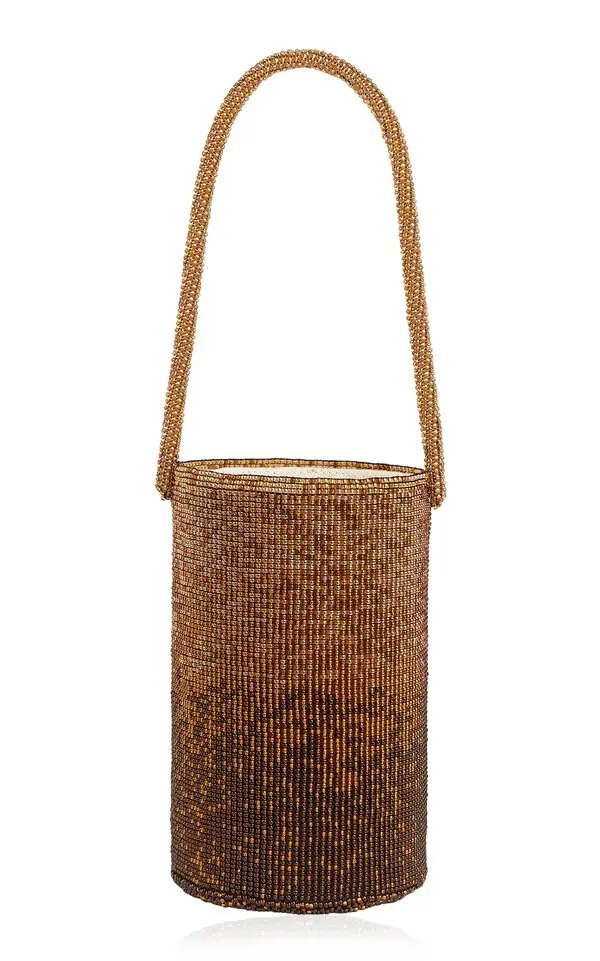LIKE A BIRD Paradise Cylinder Beaded Bag
