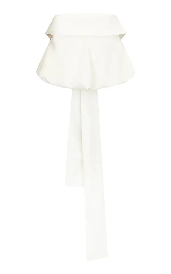 HARRIS TAPPER Eliza Strapless Bubble Hem Top - Ivory