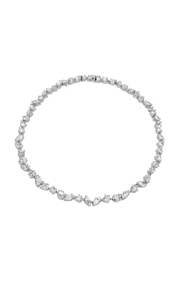 YESSAYAN 18k Gold Mixed Shape Rivière Necklace