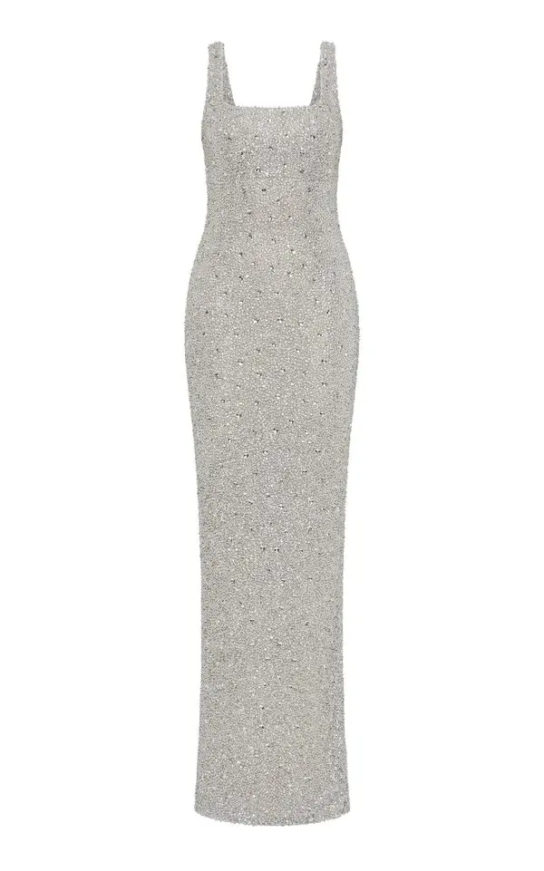 Rachel Gilbert Nala Crystal Cape Gown