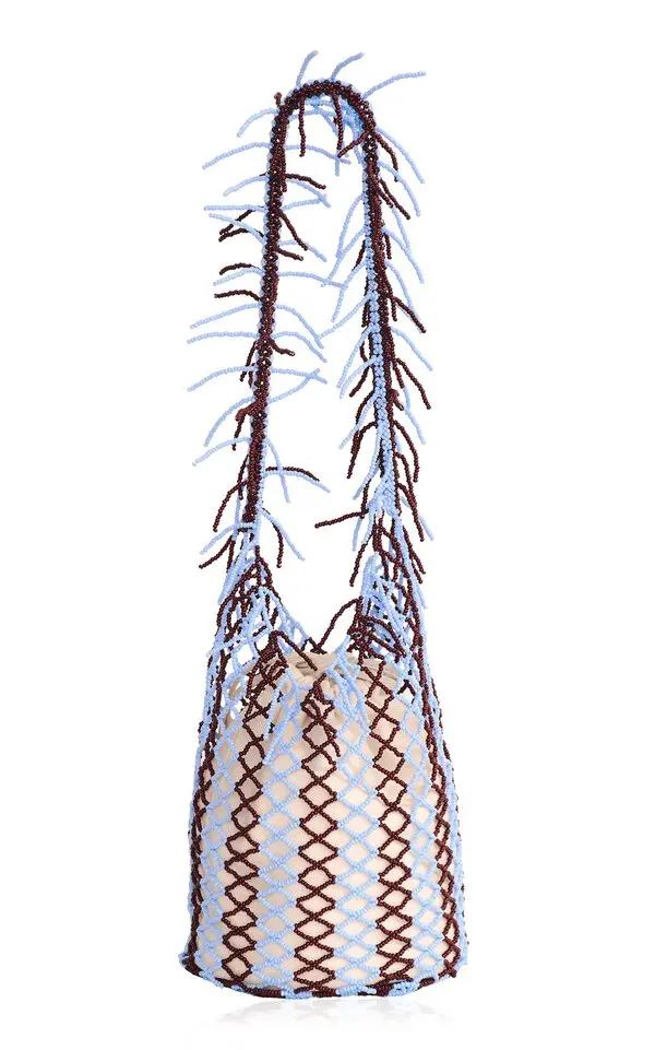 LIKE A BIRD Festiva And Espresso Mist Beaded Bag