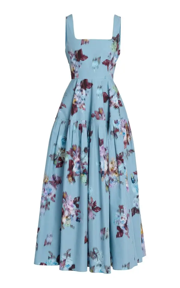 Erdem Floral Cotton-poplin Maxi Dress