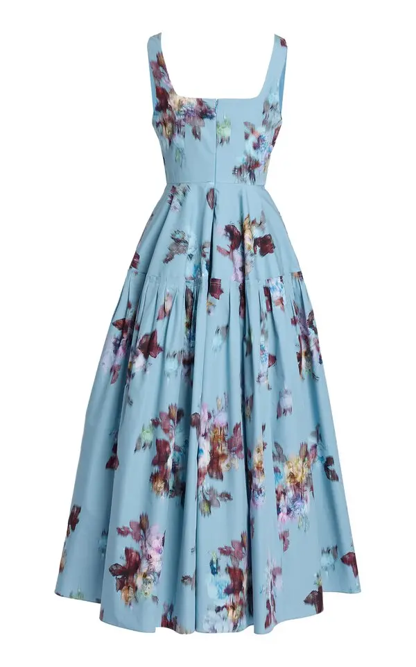 Erdem Floral Cotton-poplin Maxi Dress