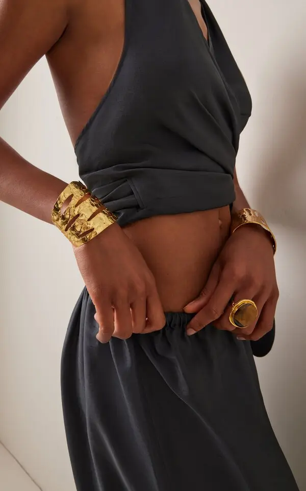 Sylvia Toledano Gold Plated Nude Bracelets