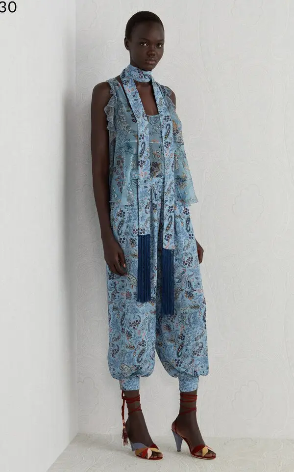 Etro Ruffled Silk Top