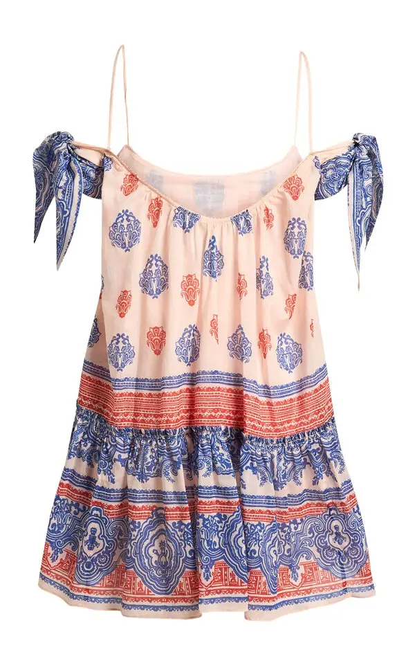 Etro Off-the-shoulder Cotton Mini Dress