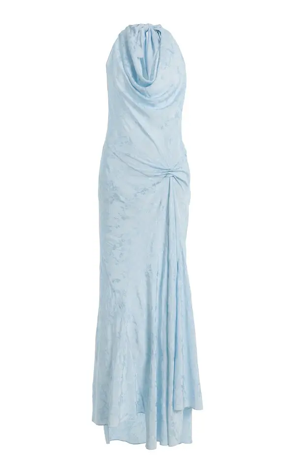 Anna October Chiffon Maxi Dress - Blue