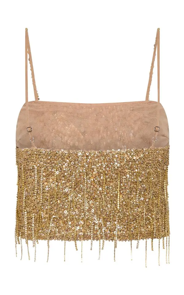 Rachel Gilbert Frank Embellished Fringe Top