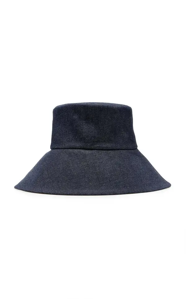 Janessa Leoné Walker Denim Bucket Hat - Blue