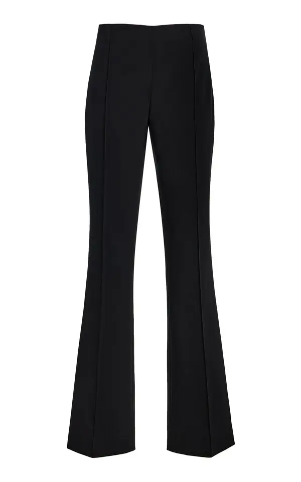 THE ROW Fabien Low-rise Silk Flared Pants - Black