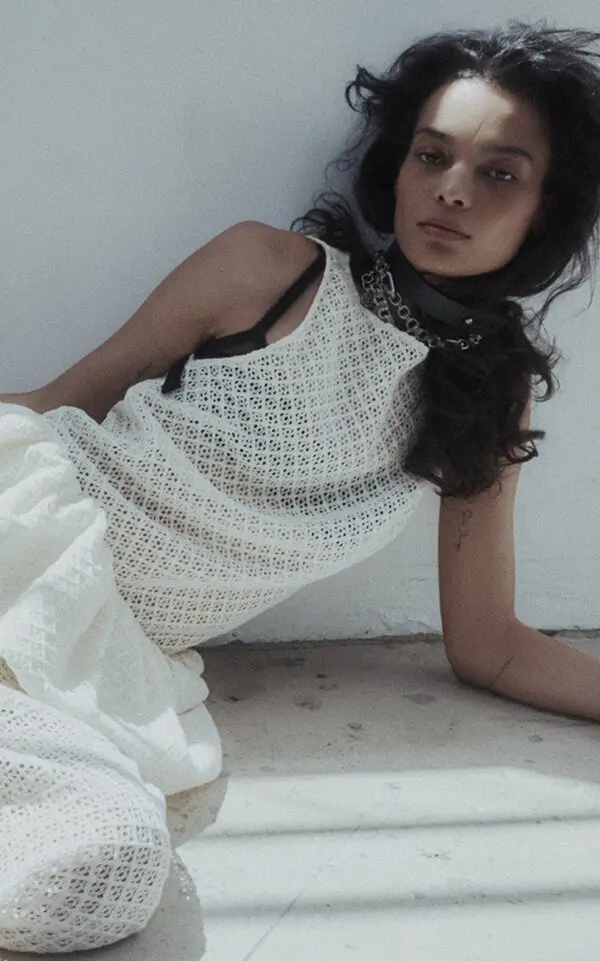 HARRIS TAPPER Exclusive Sirius Lace Peplum Top