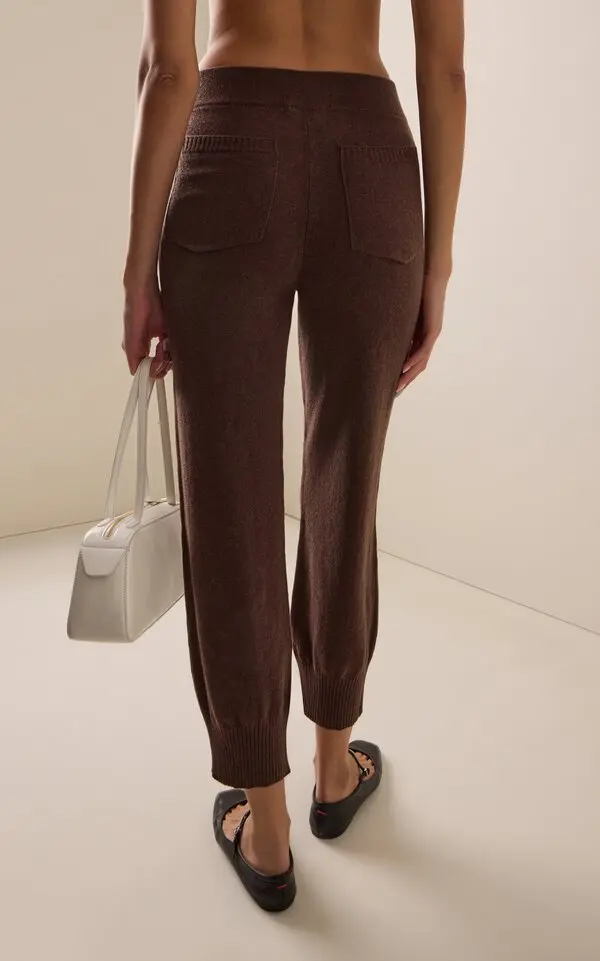 AMIYA Heritage Travel Cashmere Wide-leg Pants