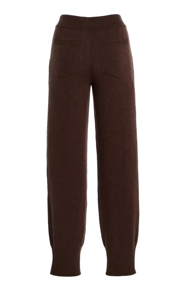 AMIYA Heritage Travel Cashmere Wide-leg Pants