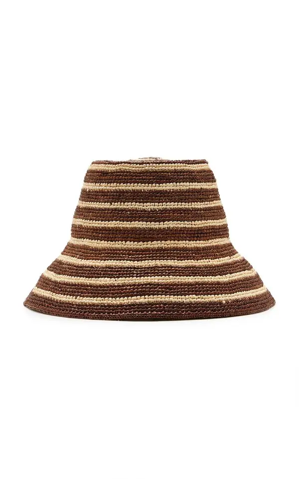 Janessa Leoné Felix Raffia Straw Hat - Brown