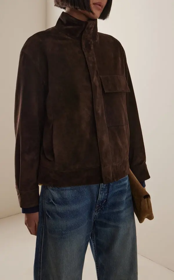 NILI LOTAN Cirque Suede Jacket