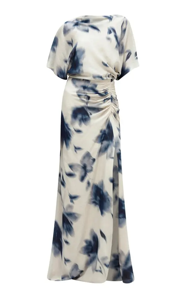 Amsale Floral-print Gauze Dress - Multi