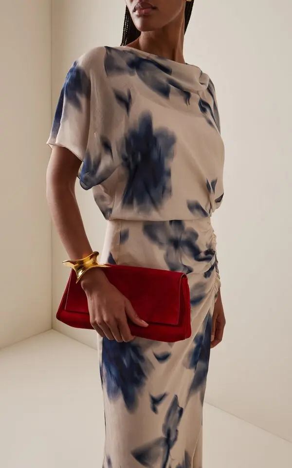 Amsale Floral-print Gauze Dress