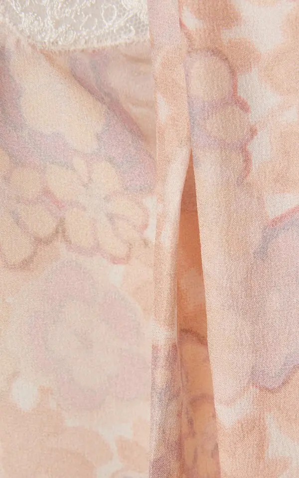 Chloé Lace-trimmed Silk Charmeuse Tank Top