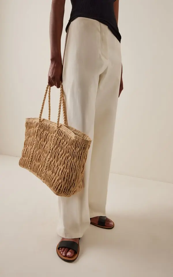 THE ROW Georgica Raffia Tote Bag