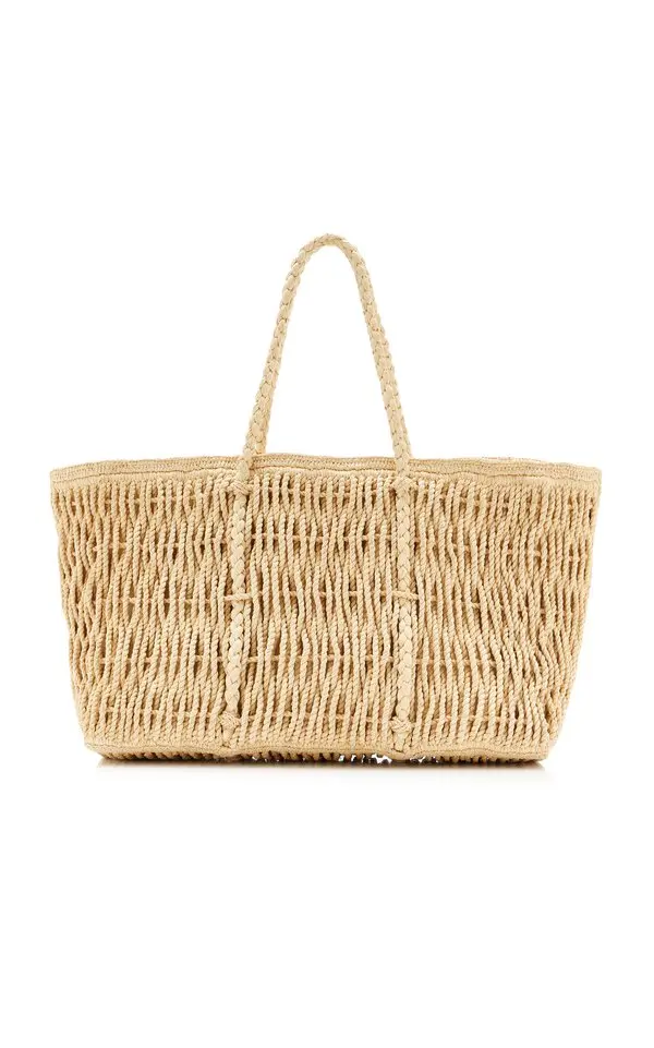 THE ROW Georgica Raffia Tote Bag - Neutral