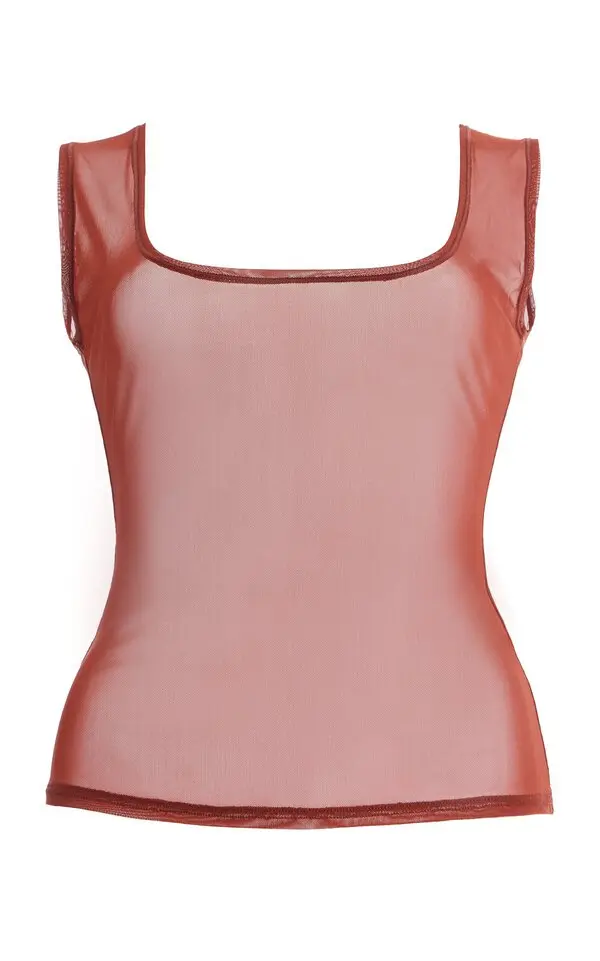 Bond Eye Tessa Mesh Top - Brown