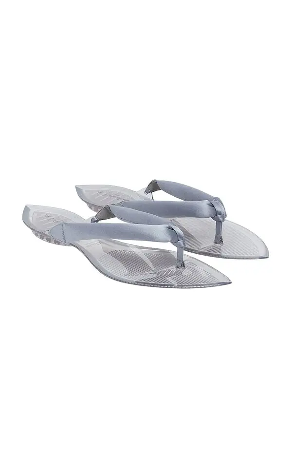 Alaïa Thong Mules With Tapered Heel - Metallic