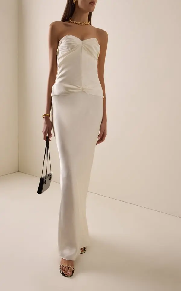 Anna October Clementine Satin Maxi Dress