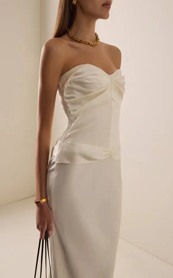 Anna October Clementine Satin Maxi Dress