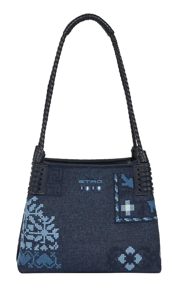 Etro Denim Libra Shopping Bag
