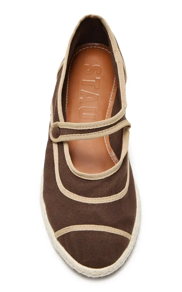 Staud Nora Canvas Espadrille Flats