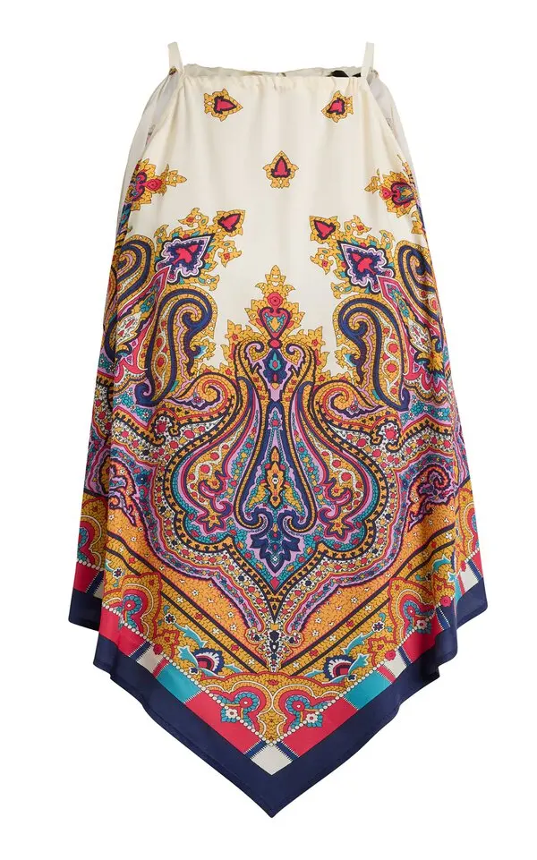 Etro Printed Twiill Halter Top