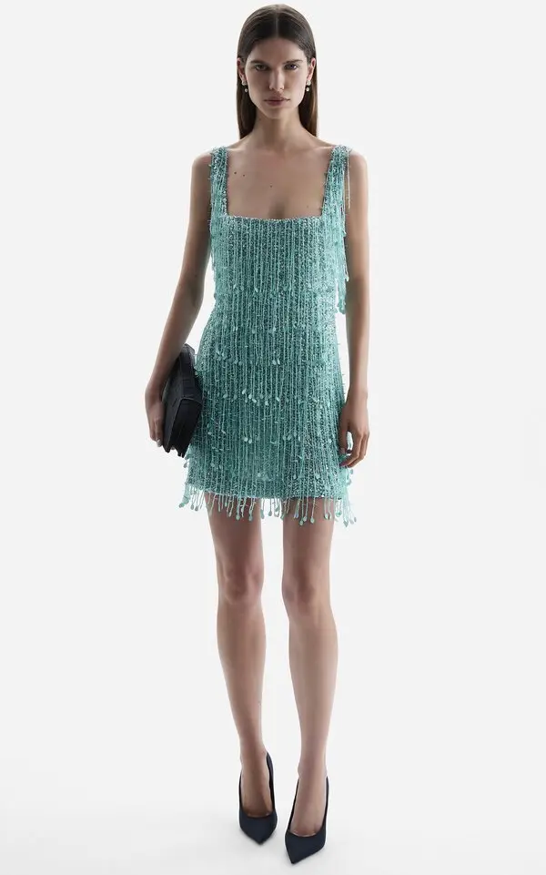 Rachel Gilbert Nala Embellished Mini Dress