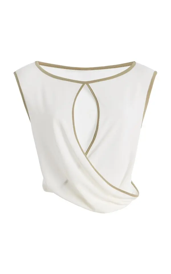 Significant Other Jolie Tank Top With Keyhole Cutout - Ivory