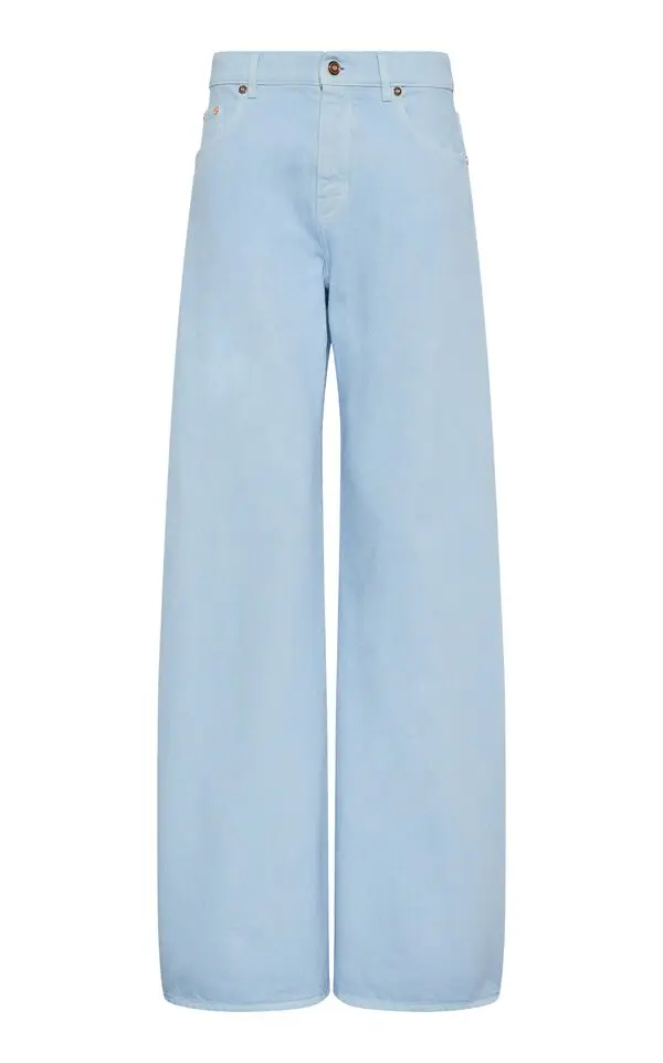 Gabriela Hearst Amoret Barrel-leg Jeans - Blue