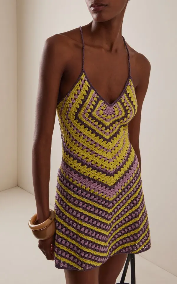 Akoia Swim Exclusive Multicolored Cotton Mini Dress